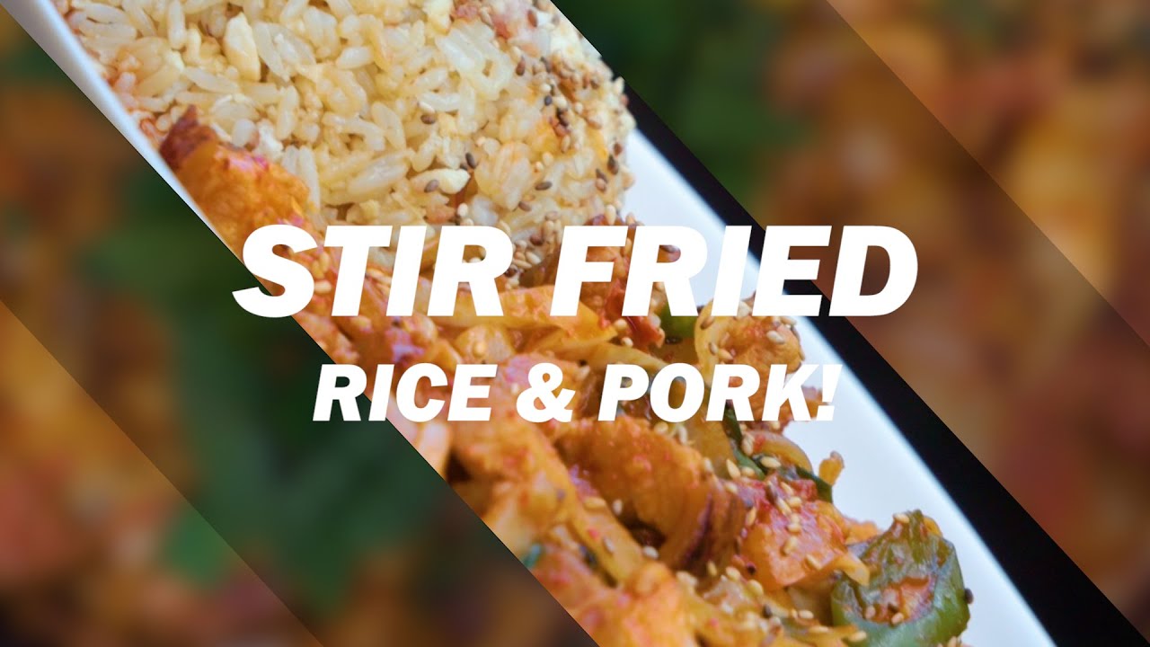 Jeyuk Bokkeum Stir Fried Rice & Pork 제육볶음&볶음밥 (Cinematic Cooking) - YouTube