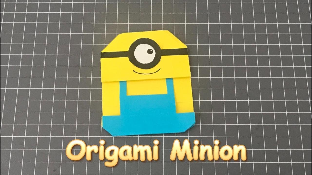 How to make an Origami Minions | Origami Minion Easy - YouTube