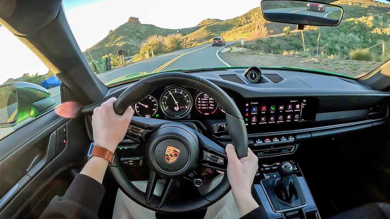 2023 Porsche 911 Carrera T - POV Canyon Drive (Binaural Audio) - YouTube