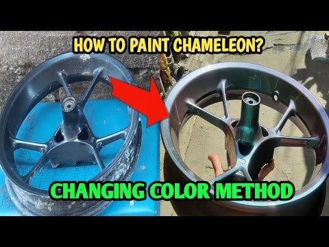 How to paint chameleon changing color / custom paint method BY ERGEM ...