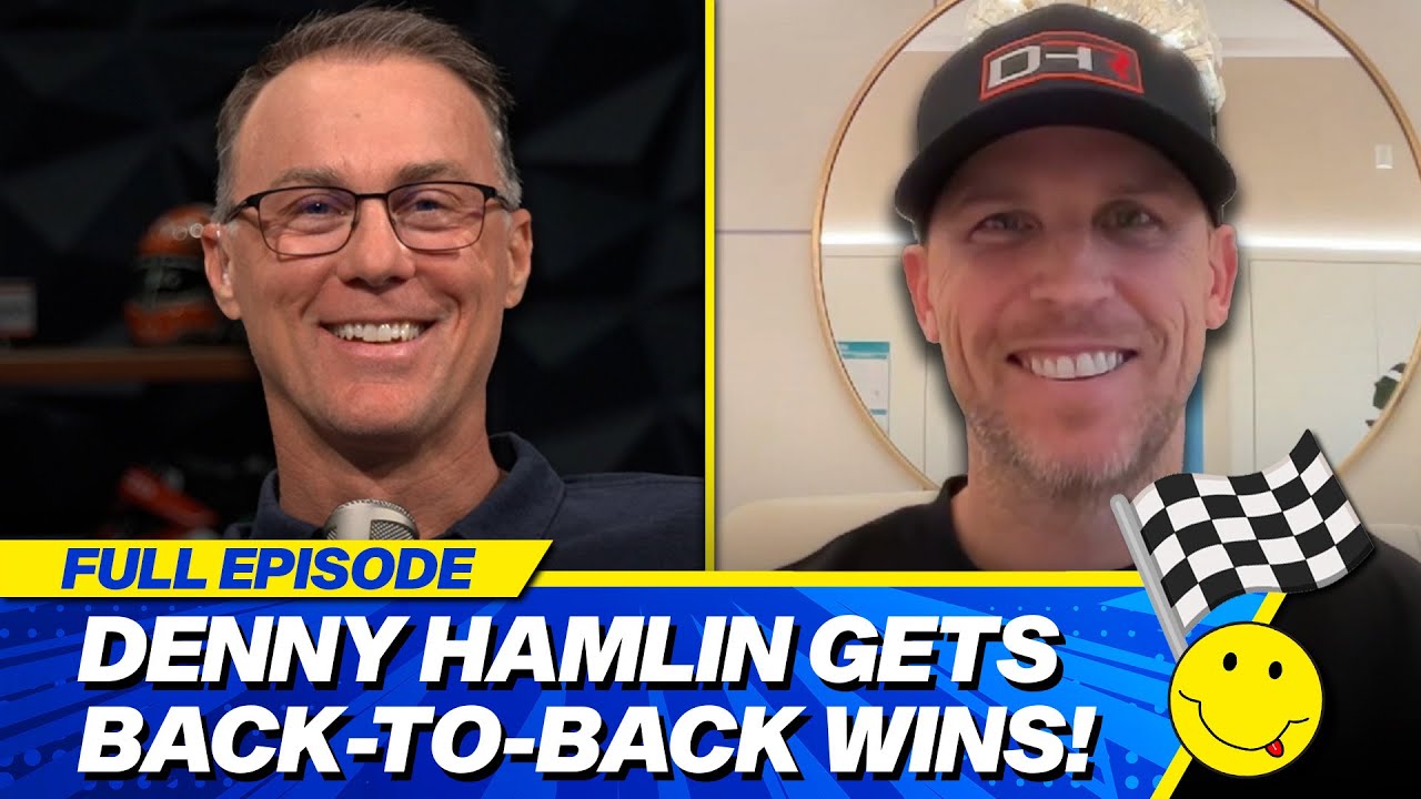 Denny Hamlin REACTS to Back-to-Back Wins | Exclusive Interview with ...