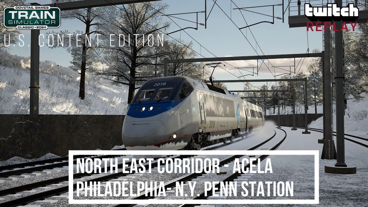Acela Express High-Speed Action! | North East Corridor Gameplay | Train ...
