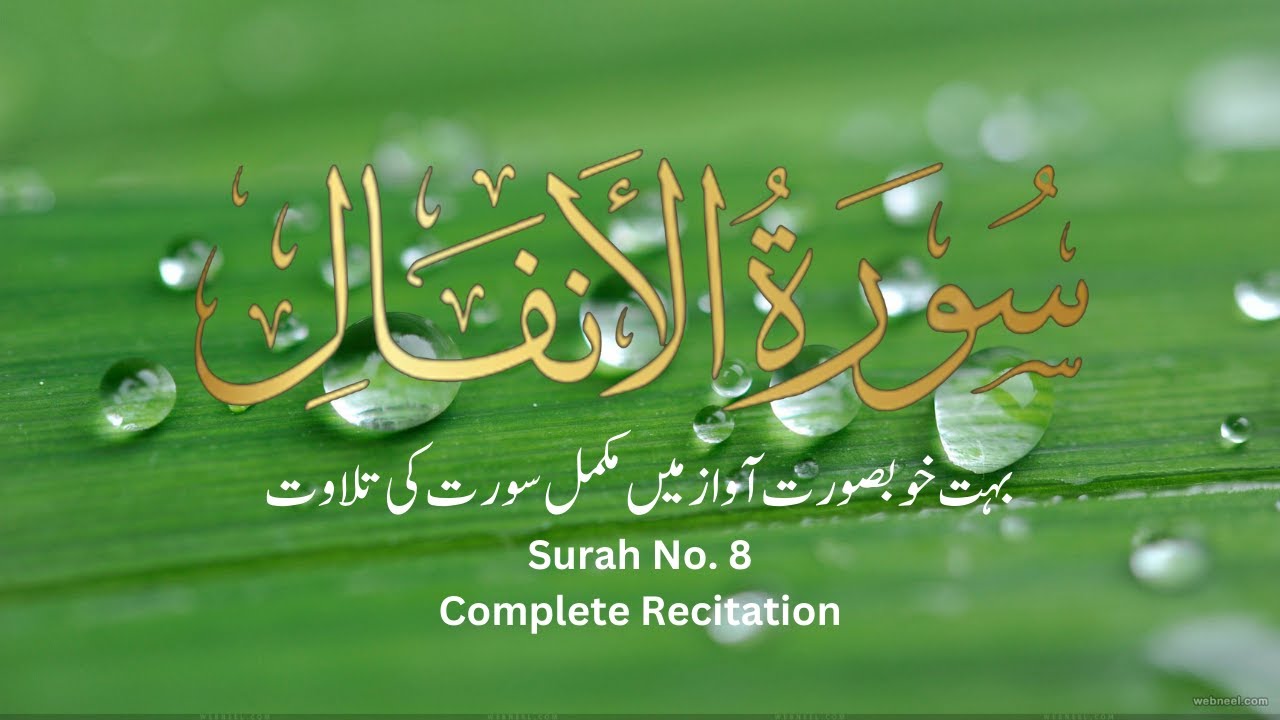 Surah Al Anfal I Beautiful Recitation by Mustafa Raad Al Azzawi Surah