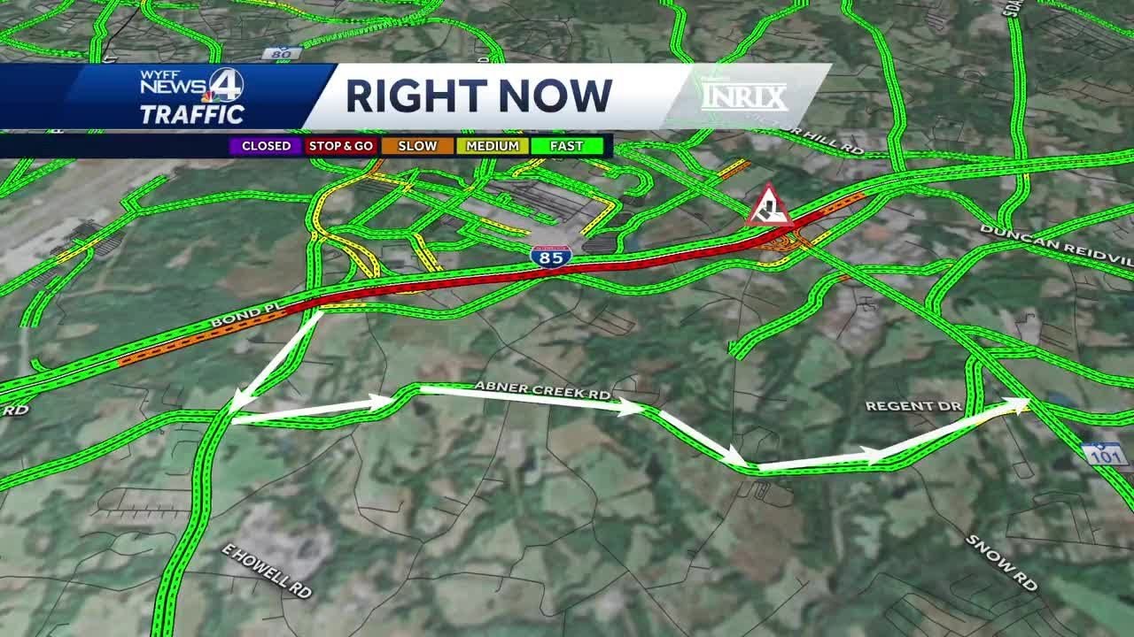 I-85 crash at S.C. 101 Exit 60 - YouTube