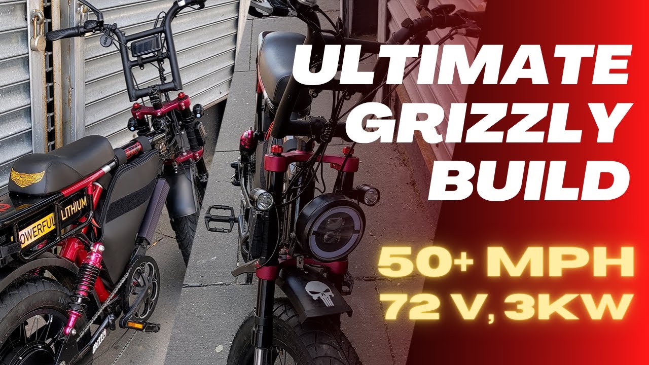 72V Ariel Rider GRIZZLY! Full Frame Custom Battery Overview & Upgrades ...