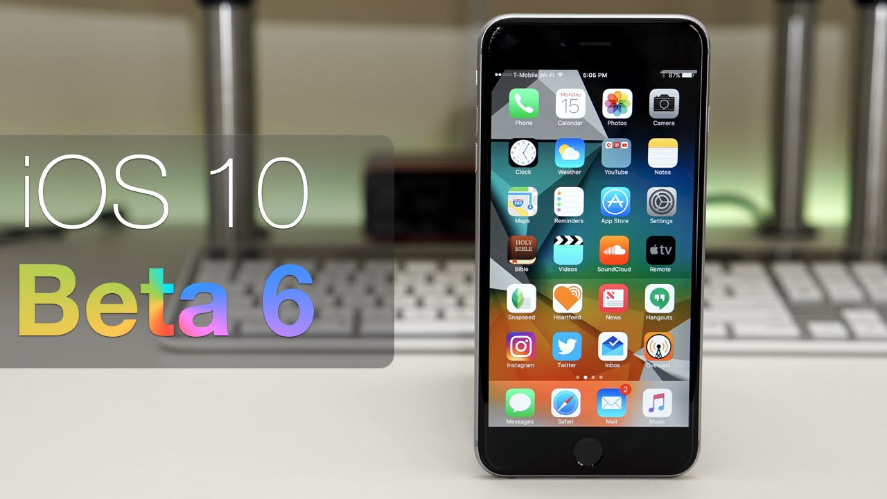 iOS 10 Beta 6 - What's New? - YouTube