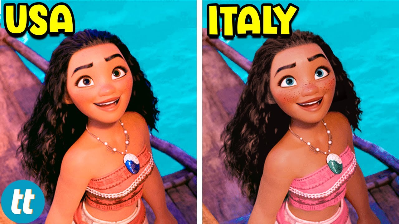 20 Animated Movie Changes In Other Countries - YouTube