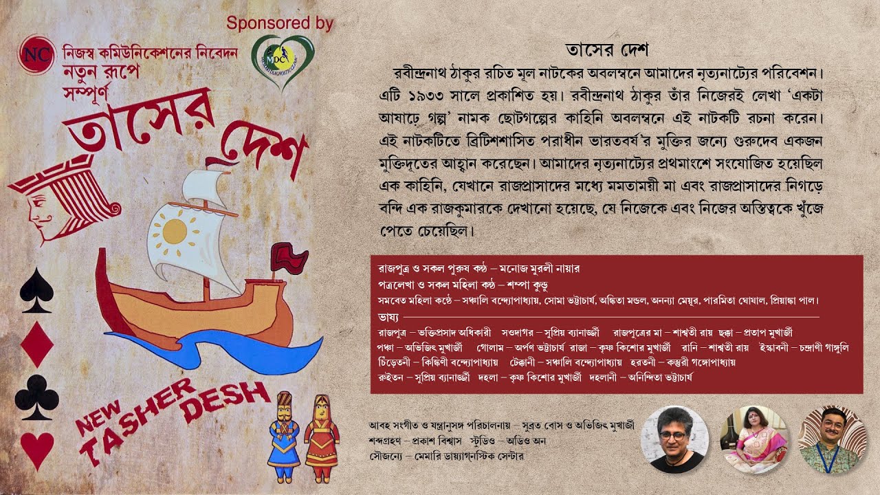 TASHER DESH (Drama) | Rabindranath Tagore | Nijoshyo Communication - YouTube