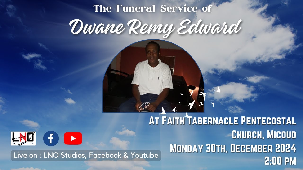 The Celebration Of The Life Of Dwane Remy Edward - YouTube