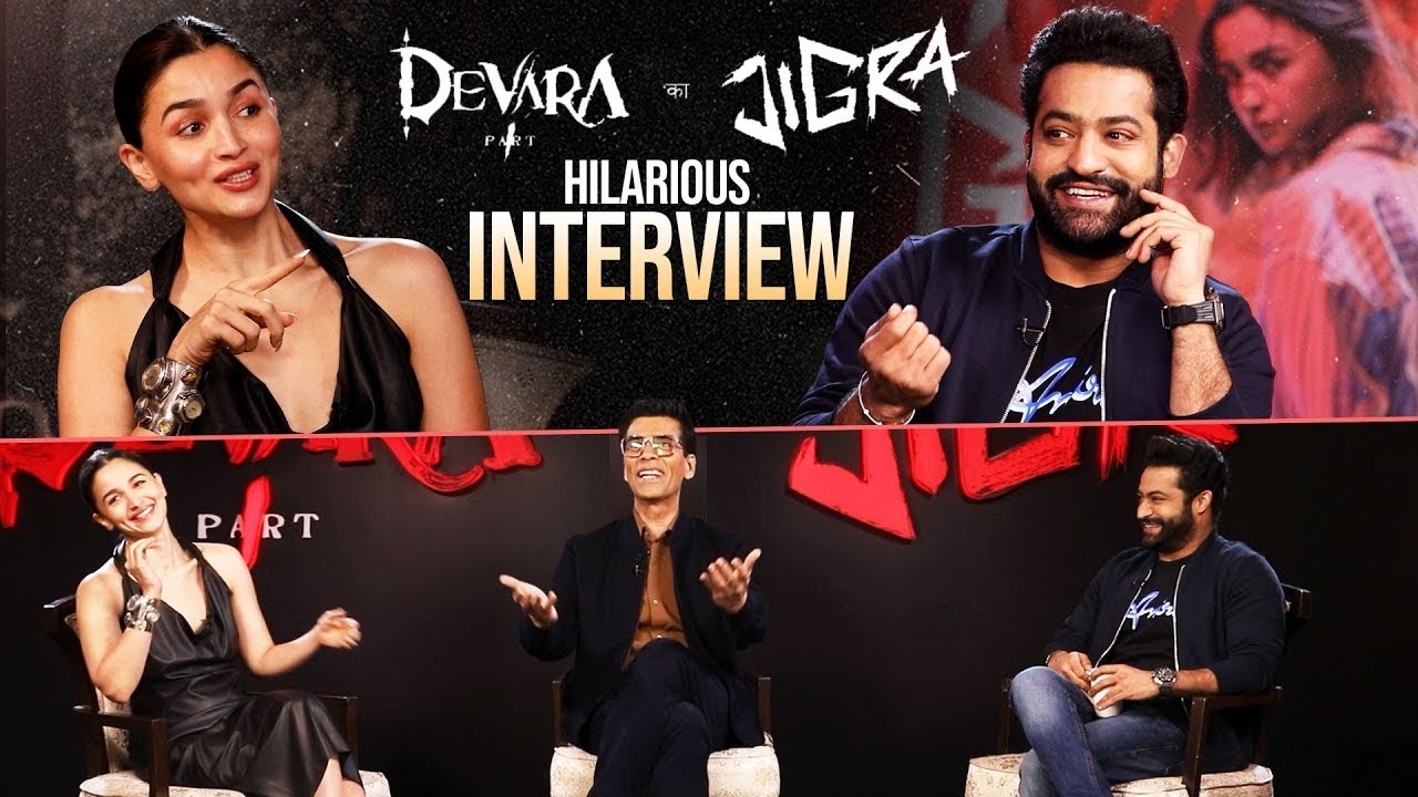 Jr NTR & Alia Bhatt Super Fun Interview With Karan Johar | DEVARA X JIGRA | #devarapart1 #jigra ...