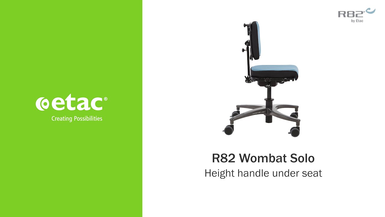 R82 Wombat Solo - Height handle under seat - YouTube