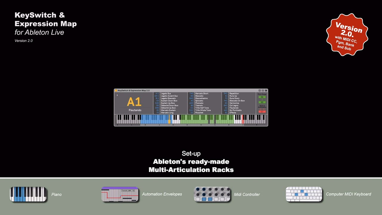 Connect Ableton's ready-made Multi-Articulation Racks - KeySwitch ...