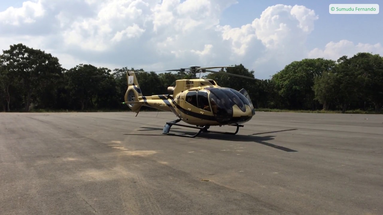 Daya Aviation's Airbus EC130 T2 Helicopter Engine Startup and Takeoff ...