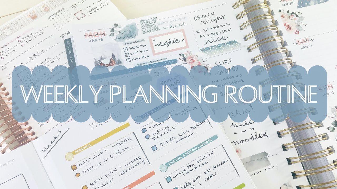 Weekly Planning Routine | From Goal Setting to Meal Planning how I get ...