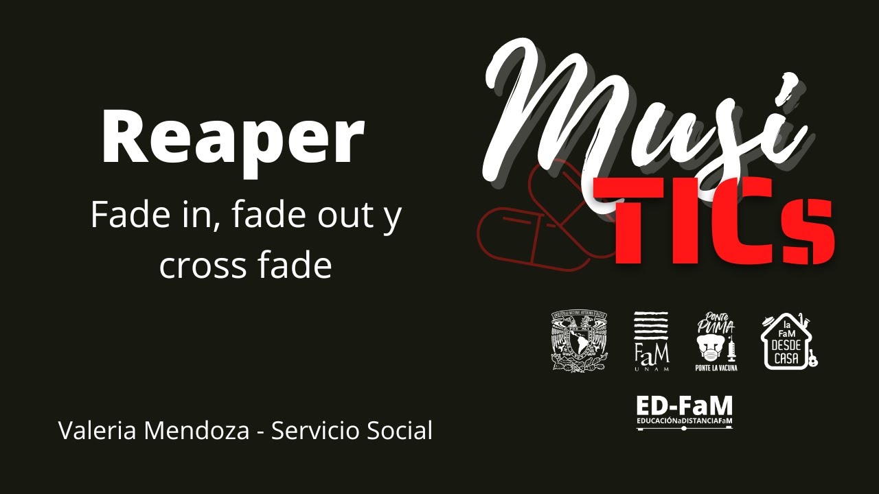 Reaper Hacer fade in, fade out y crossfade #MusiTICs - YouTube