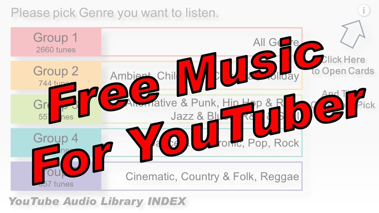 YouTube Audio Library INDEX -Download Free Music for YouTuber- - YouTube
