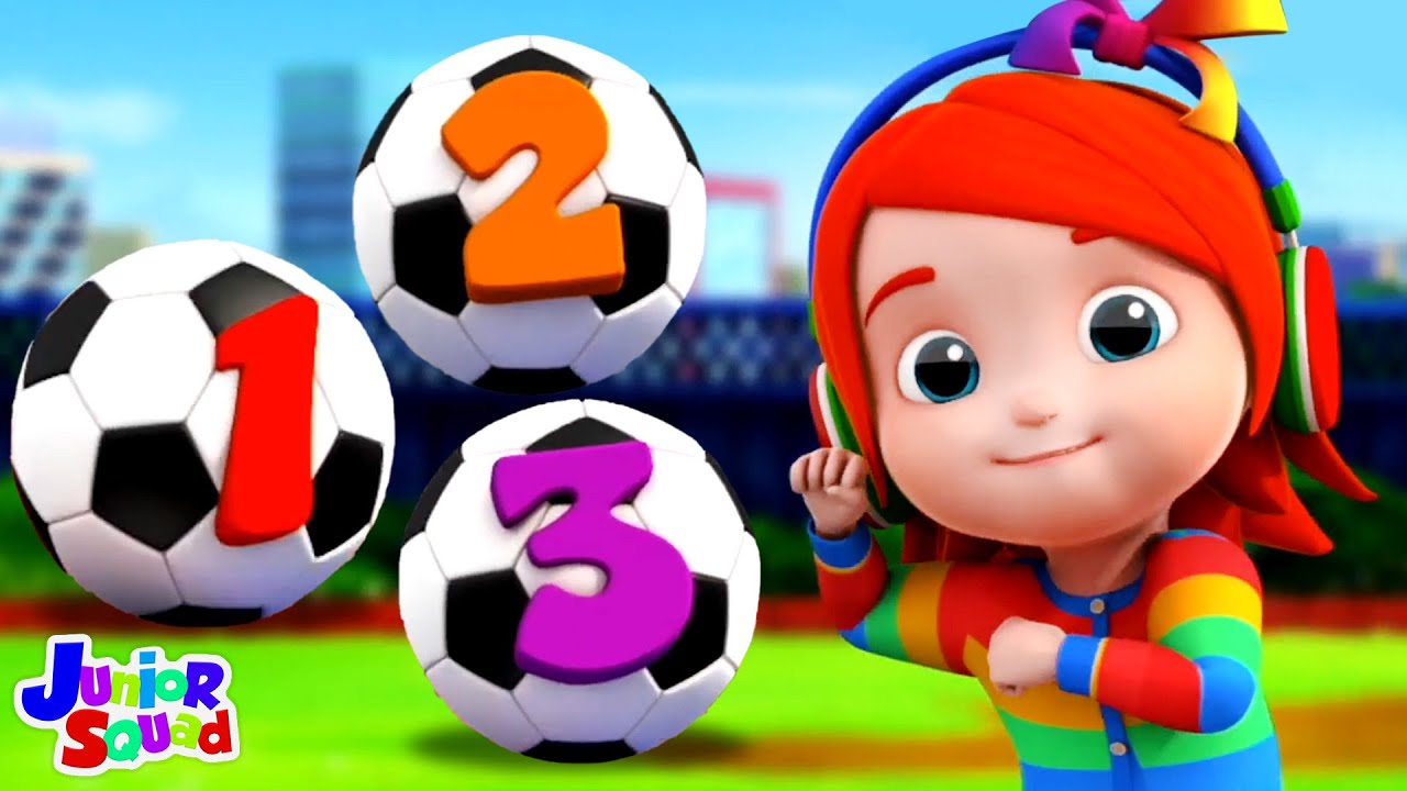 Number Soccer Song, Learn Numbers With Junior Squad and Sing Along ...