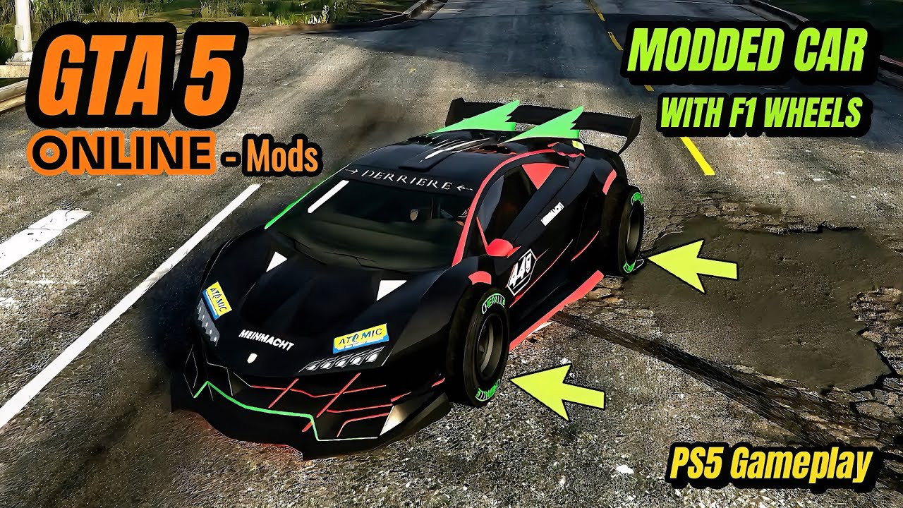 MODDED CAR WITH F1 WHEELS - GTA 5 ONLINE -PS5 GAMEPLAY - YouTube