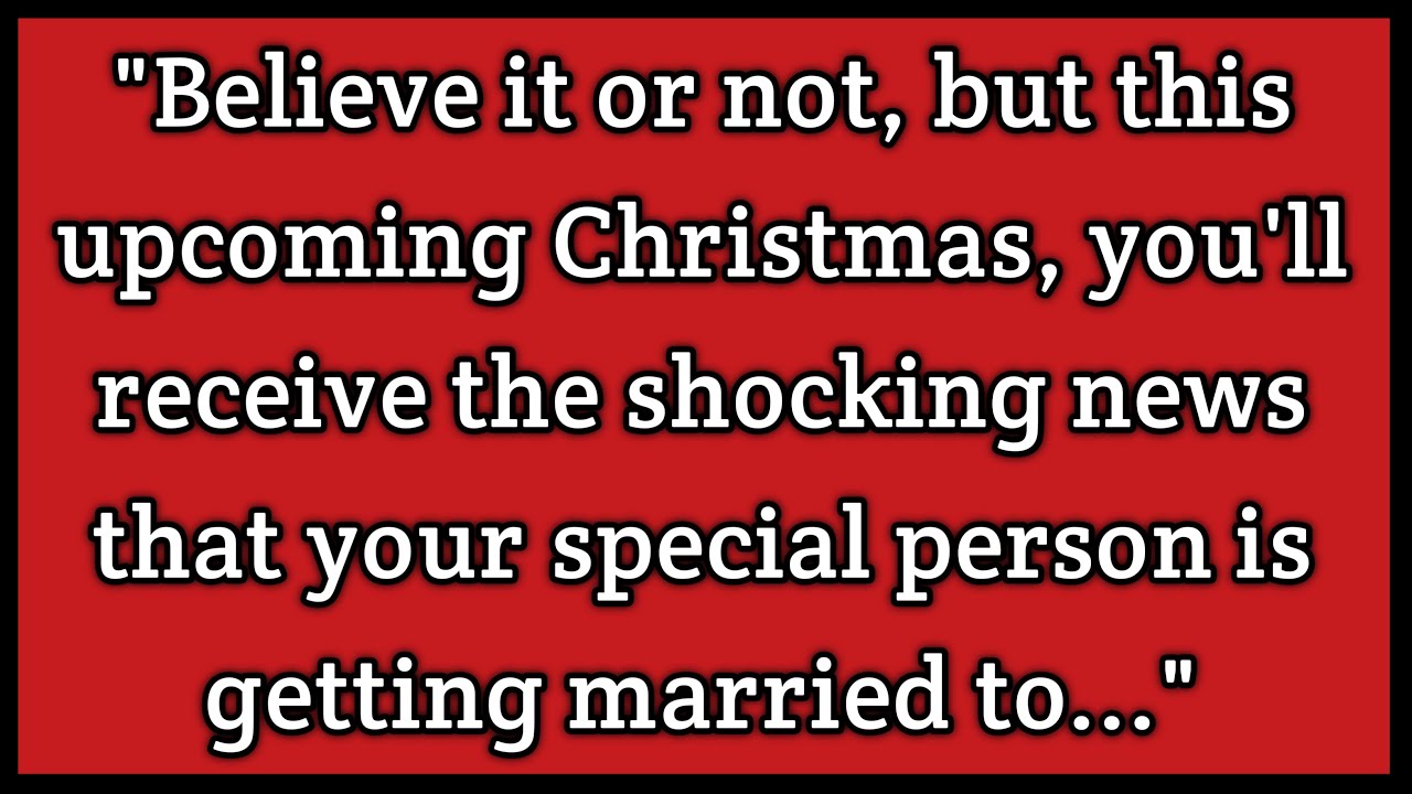 "Upcoming Christmas Will Make You Cry"(Guaranteed)| god message today ...