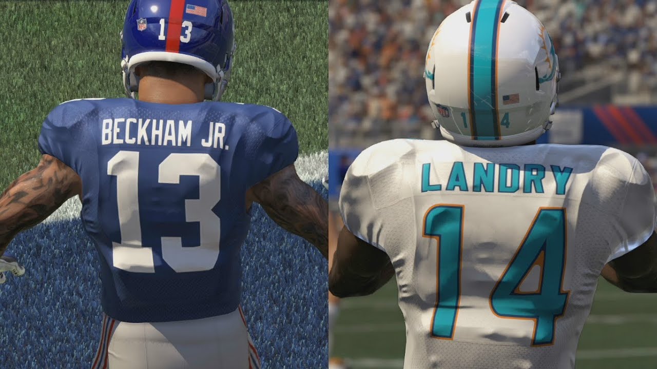 OBJ VS JARVIS LANDRY @ QB WHO CAN GET A 99YD SCRAMBLE FIRST!! MADDEN 16 ...