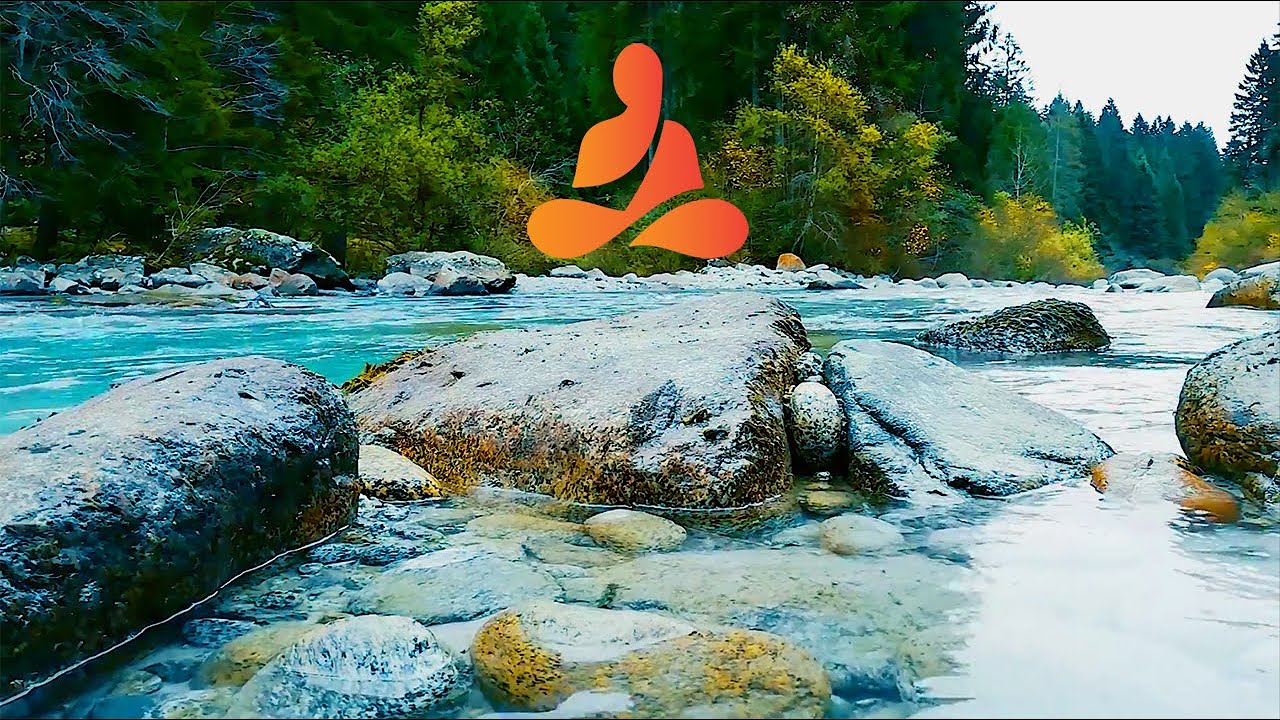 Harp Relaxing Music - Water Flowing Sounds - River sounds, Calm Music ...