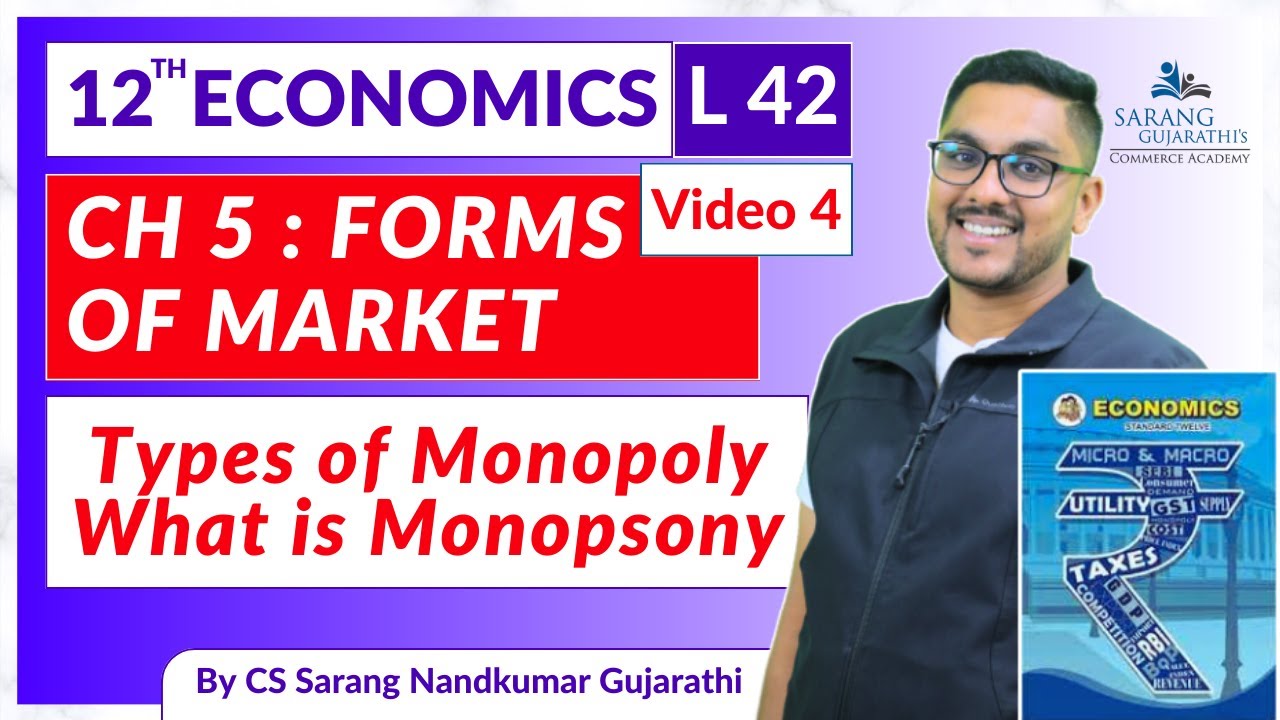 Class 12 Economics Chapter 5 Forms of Market | Types of Monopoly & What ...