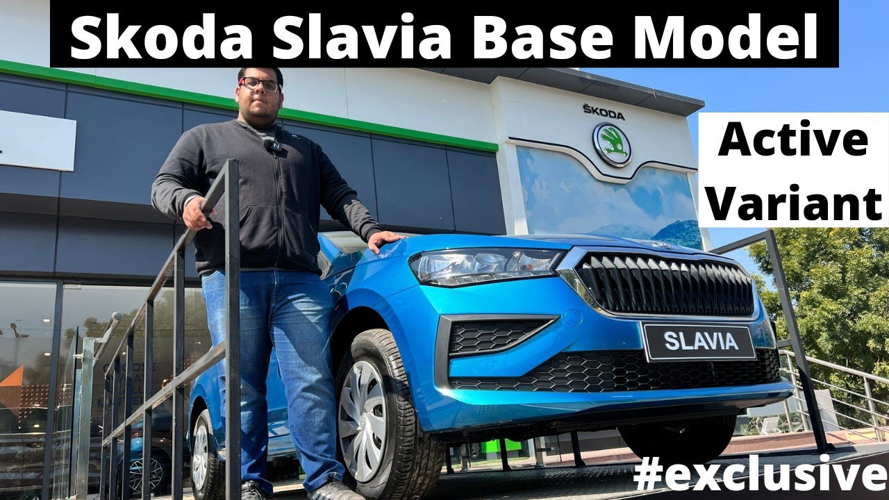 Skoda Slavia Base Model | Skoda Slavia Active | Most detailed ...