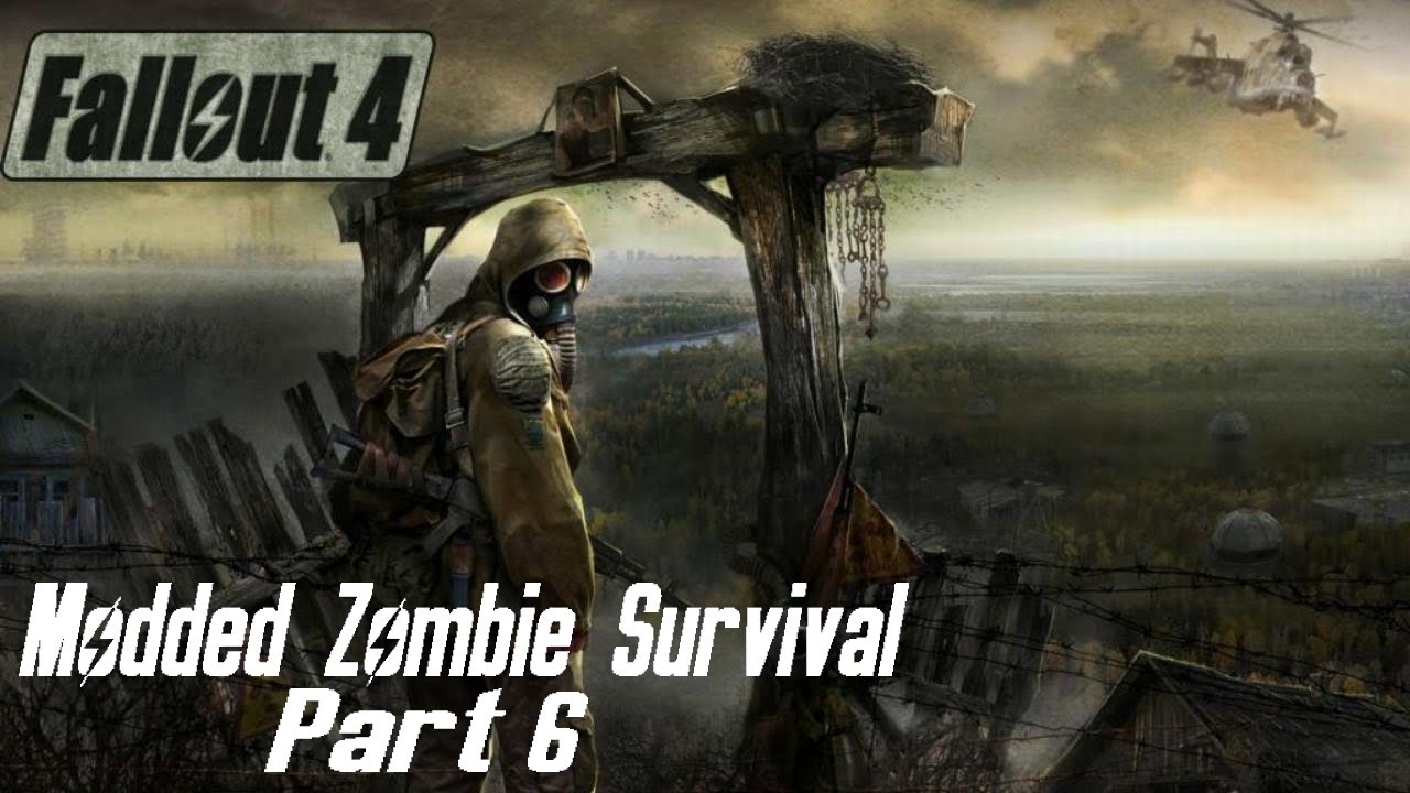 Fallout 4 Modded Zombie Survival - Part 6 - Radiated Zombies?! - YouTube