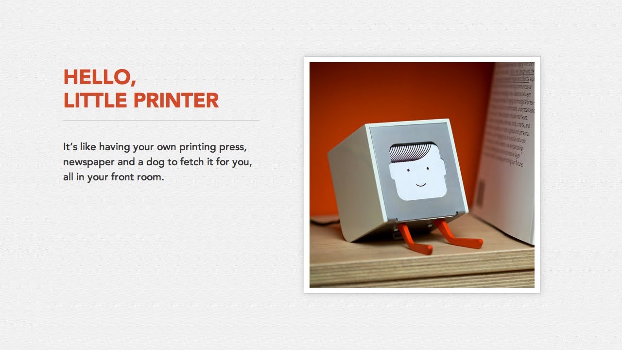 Little Printer by BergCloud | Abcmsaj - YouTube