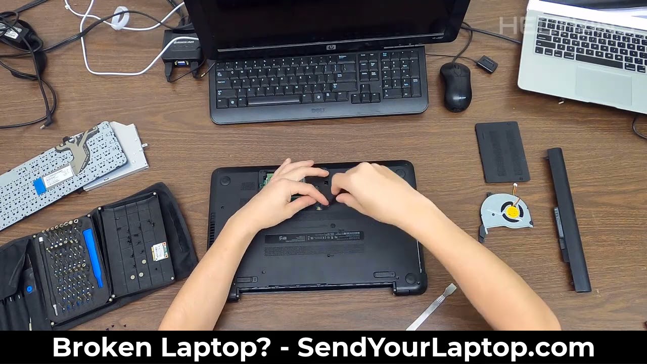 Laptop CPU Fan Replacement - HP 15-F125WM - YouTube
