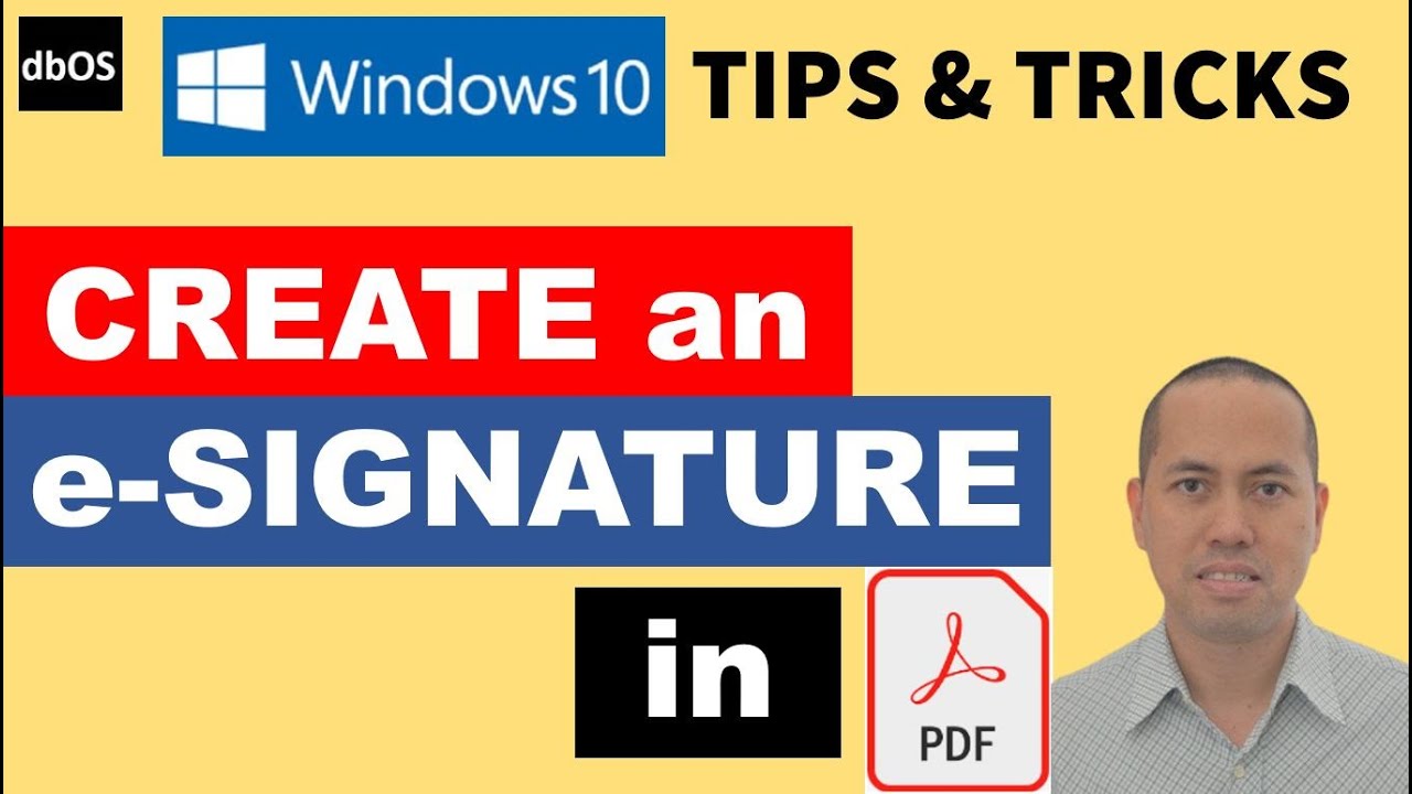 Create PDF e-signature | Add PDF e-signature | digitally sign a ...