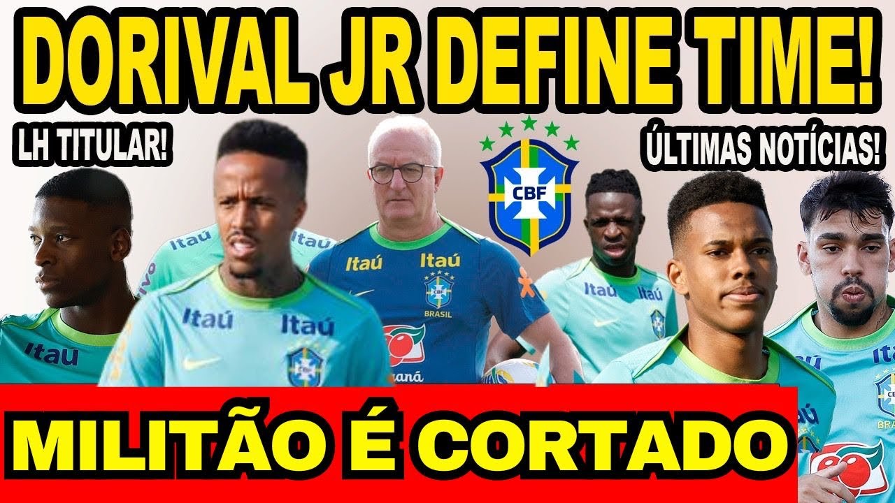 SAIU AGORA! ÚLTIMO TREINO! MILITÃO É CORTADO! LUIZ HENRIQUE TITULAR! DORIVAL DEFINE TIME! - YouTube