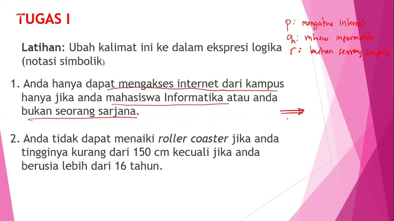 Pembahasan Soal Logika (Notasi/Formulasi) #2022 - YouTube