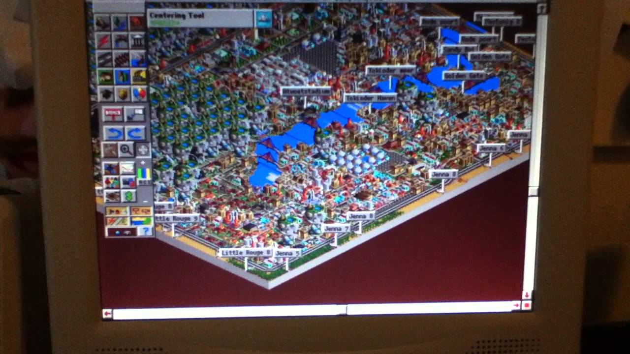 Starting up Windows 95 and playing Simcity 2000 - YouTube
