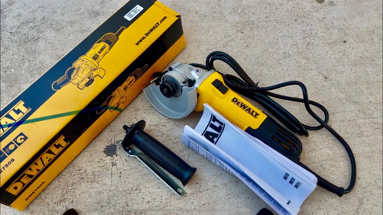 รีวิว เครื่องเจียร DEWALT DWE750S-B1 SLIM 4 นิ้ว 750 วัตต์ - YouTube