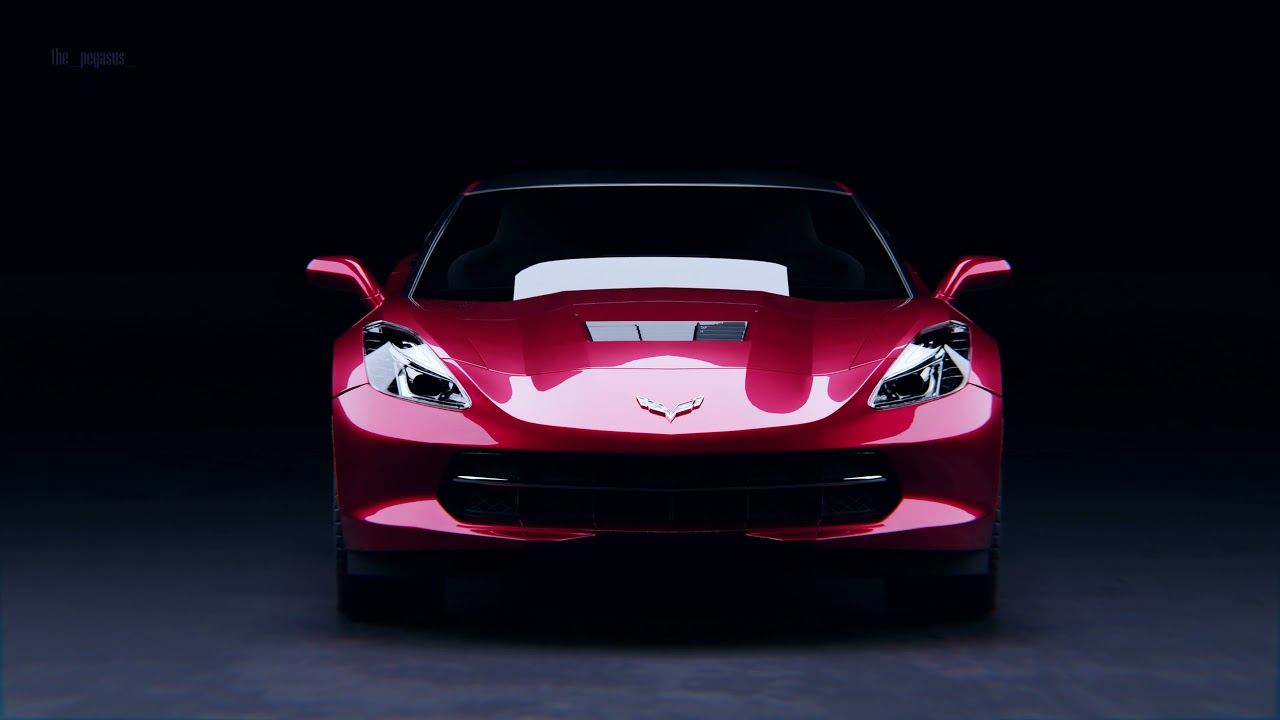 Corvette Stingray C8 / animation rendered in Blender - YouTube
