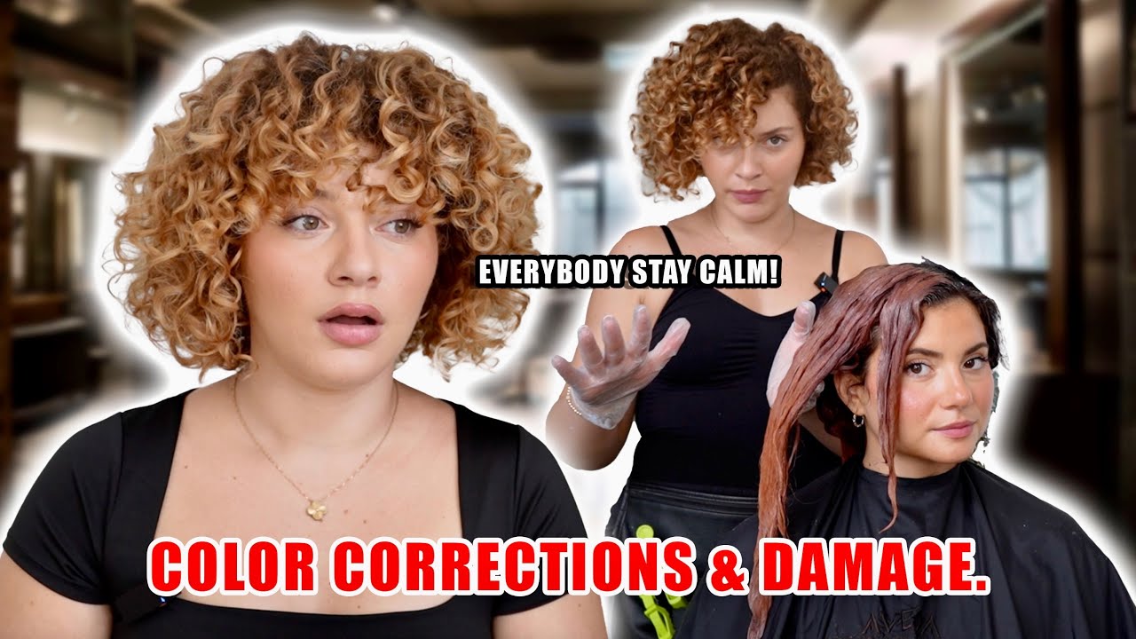 TAKING RESPONSIBILITY... curly hair damage + cherry cola red hair color ...