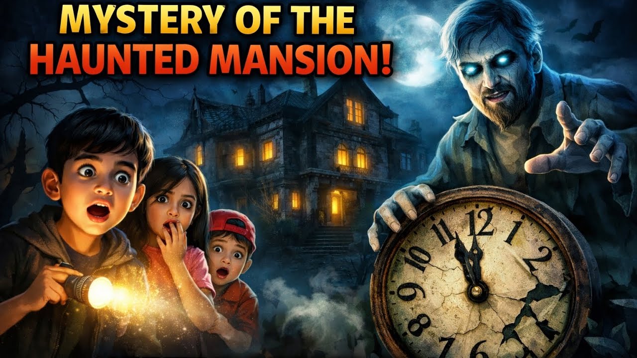 The Haunted Mansion Story | Kid-Friendly Horror Cartoon - YouTube