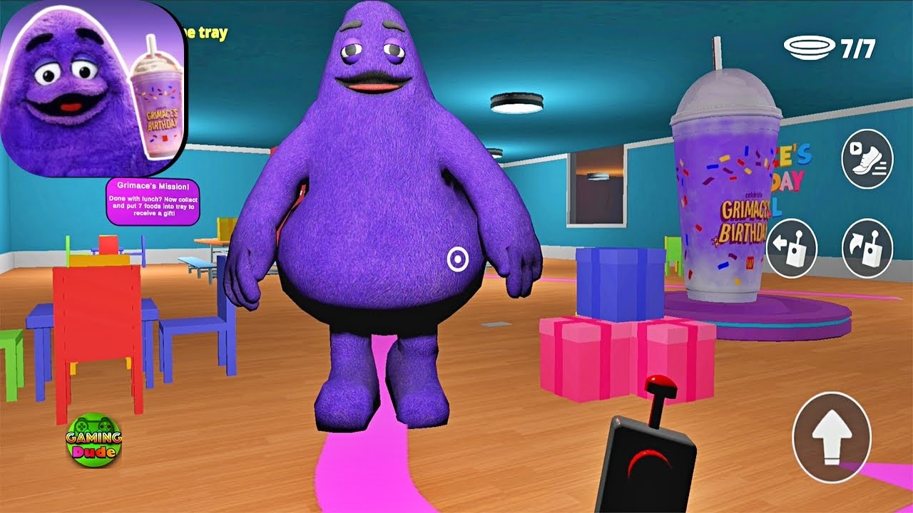 Escaping from Grimace Shake Monster Gameplay Walkthrough Part 1 ...