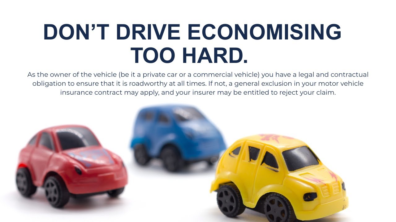 Don’t drive economising too hard - YouTube