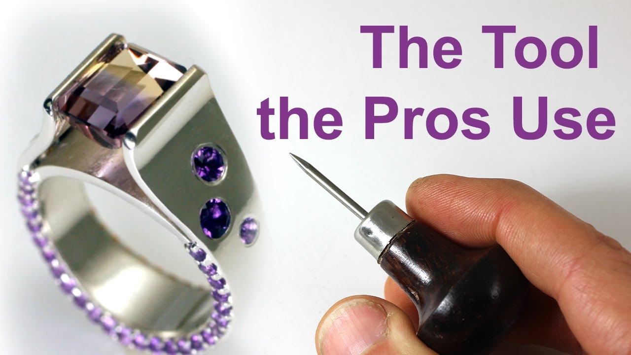 Making a Needle Burnisher for flush setting gems and diamonds - YouTube