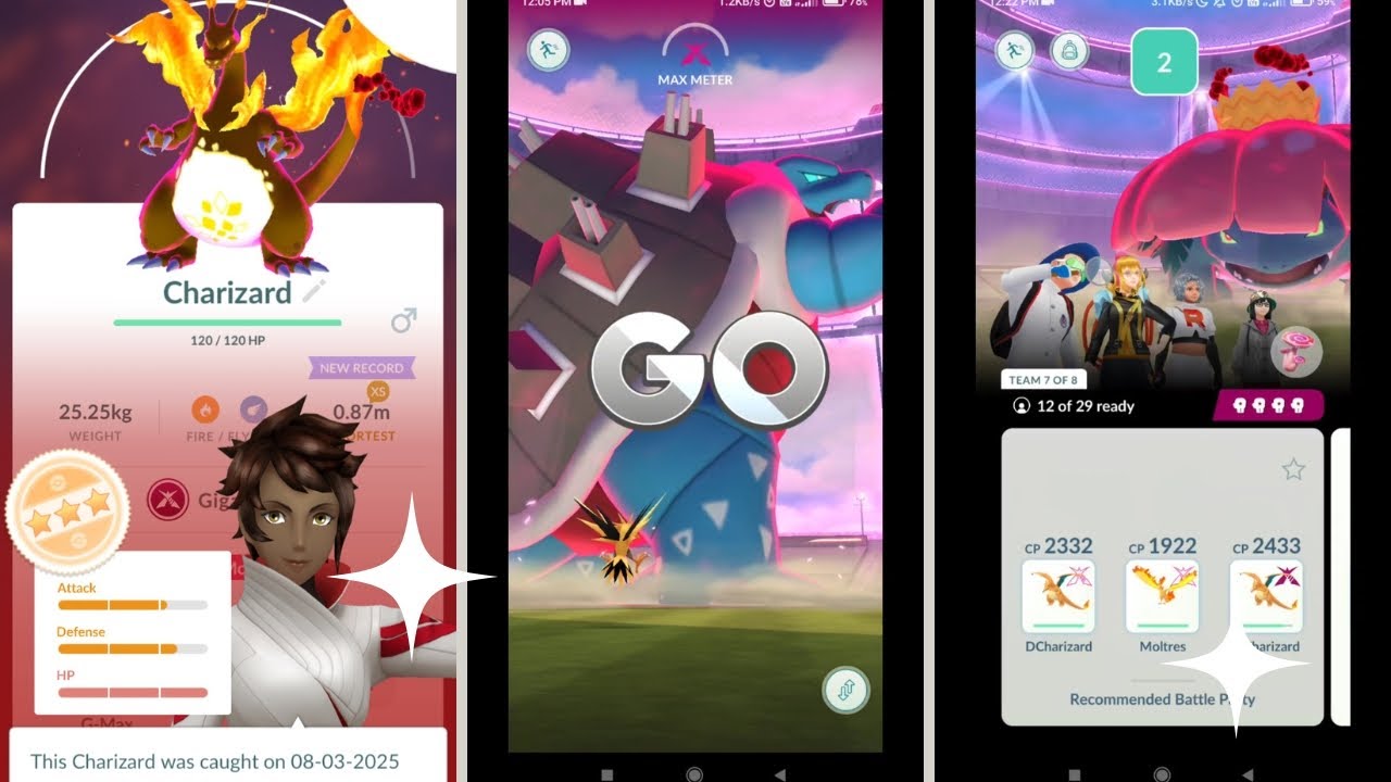 Giganta Max Charizard, Venusaur, Blastoise in Pokemon Go 😱😱😱 - YouTube