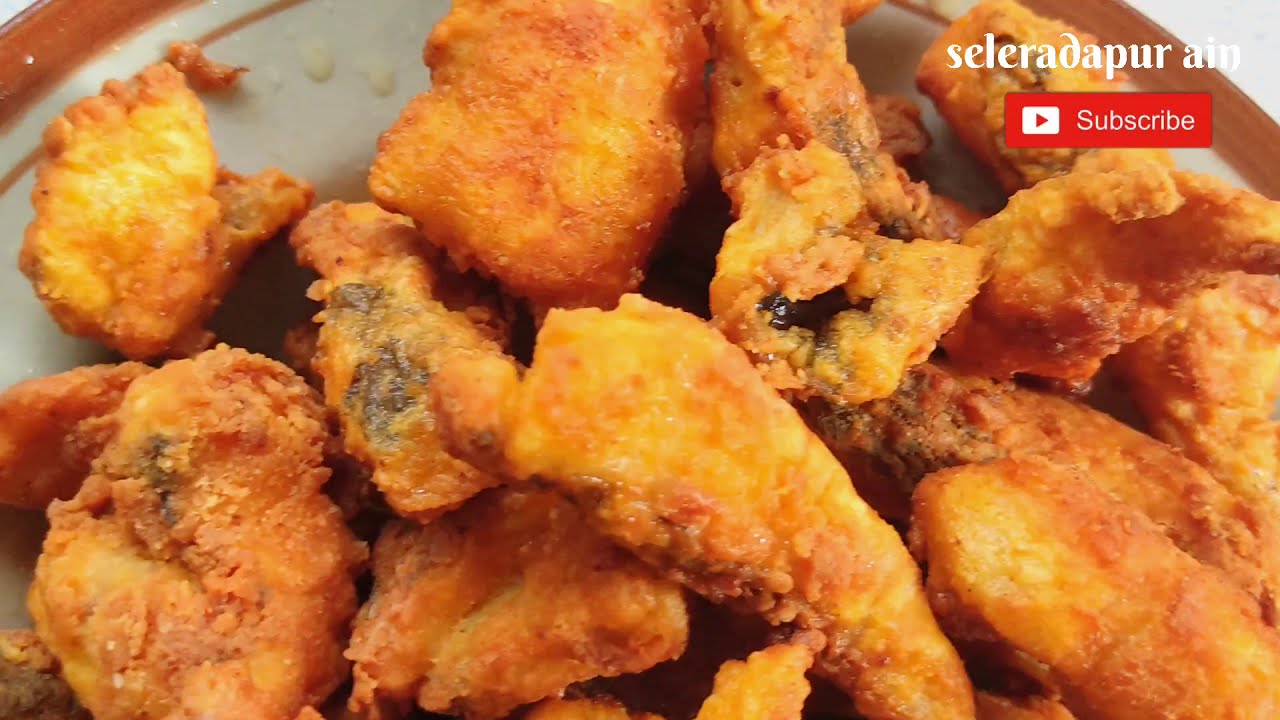 Ikan haruan goreng tepung ala-ala kfc | snakehead fried kfc flour - YouTube