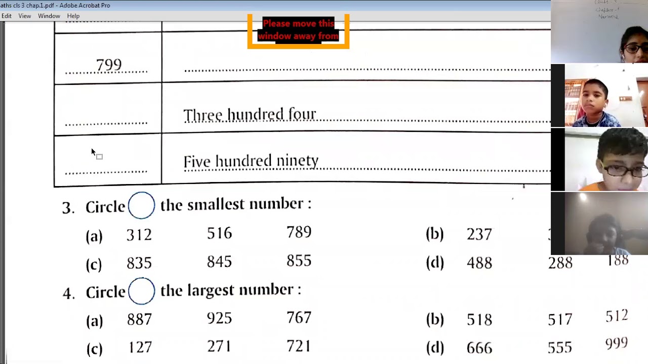 Class 3 Mathematics Chapter 1 -Numbers up to 999 -001by Suman Vaishnav ...