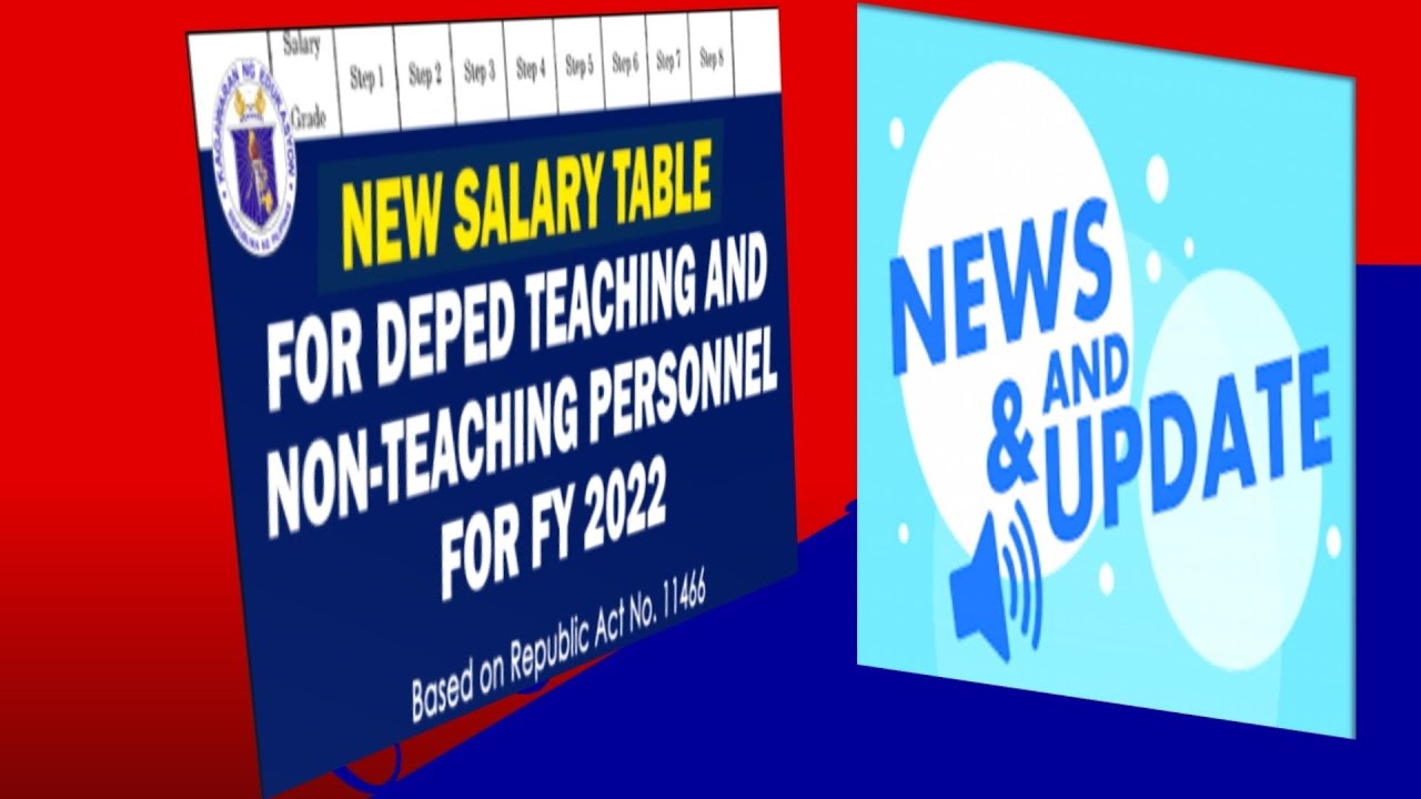 NEW SALARY TABLE OF DEPED TEACHING AND NON TEACHING PERSONNEL FOR FY ...