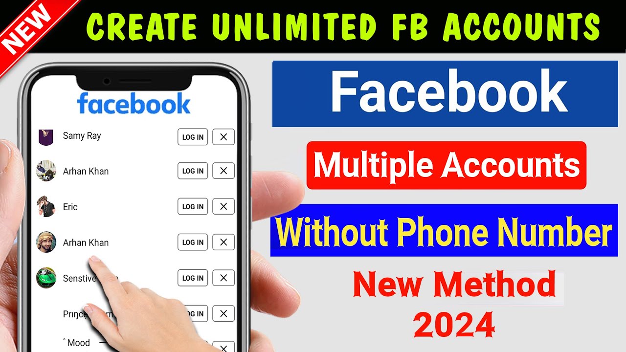 How To Create Multiple Facebook Accounts without Phone Number 2024 ...