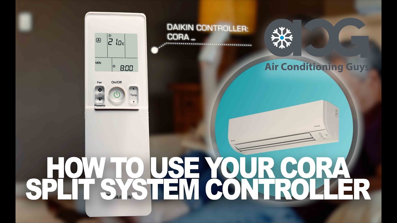 How to use your CORA Split System Controller - YouTube