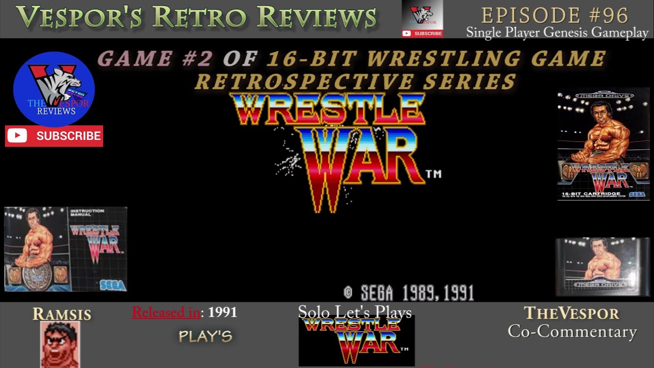 Wrestle War (Mega Drive/Genesis) | 16-Bit Wrestling Game Retrospective ...
