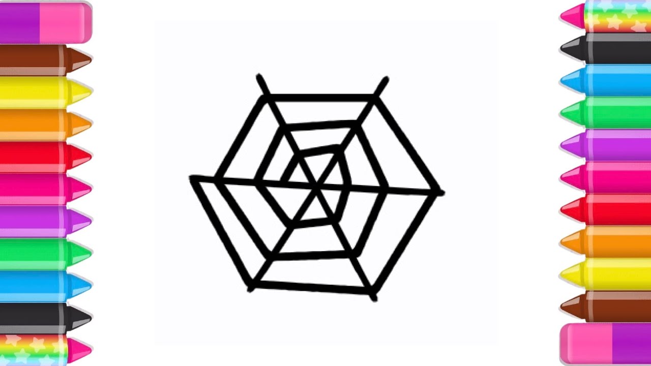 Drawing the Spider Web | learning draw | Animation Drawing - YouTube