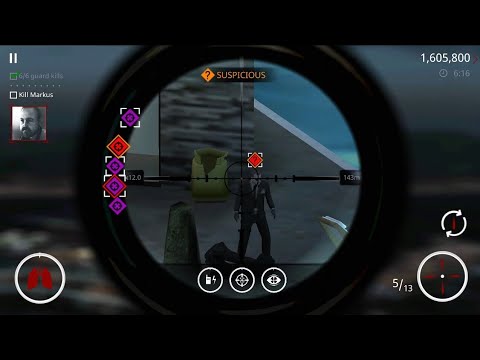 Hitman Sniper - Kill 6 guards , kill Markus Krug - YouTube